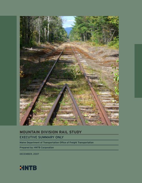 MOUNTAIN DIVISION RAIL STUDY - Maine.gov