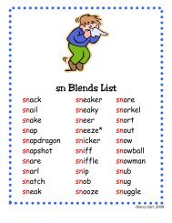 cl Blends List - Carl's Corner