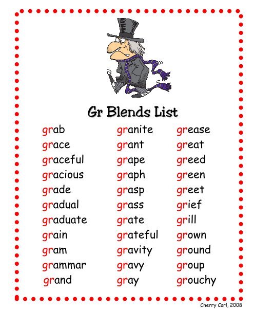 Gr Blends List Carl s Corner gr-blends-list-carl-s-corner