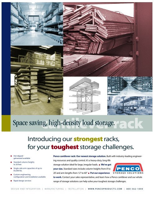 Brochure on Cantilever Rack - Penco Products