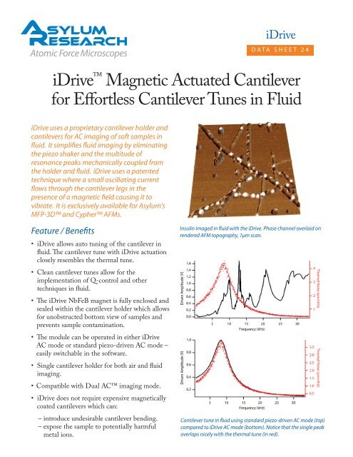 iDrive™ Magnetic Actuated Cantilever for ... - Asylum Research