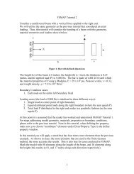 1 FEMAP Tutorial 1 This tutorial will give a brief introduction to the ...