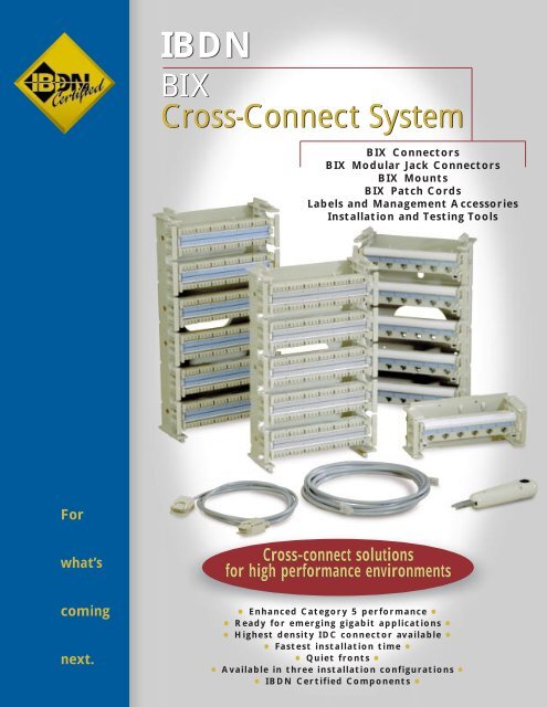 BIX Cross Connect System