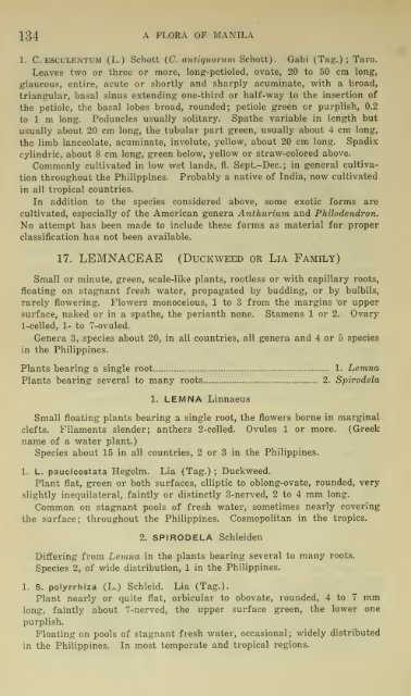 134 A FLORA OF MANILA 1.