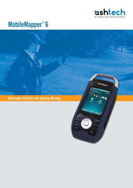 MobileMapper 6 Technical Specifications - TOPTEC Lutz