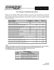 Cam Lobe Master Catalog - COMP Cams