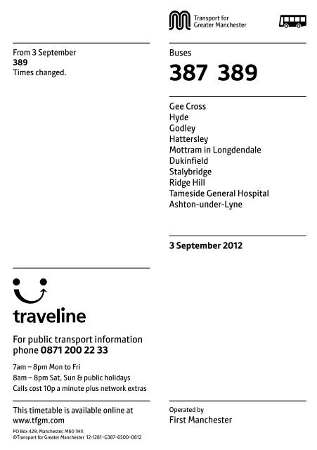 387 389 - Transport for Greater Manchester