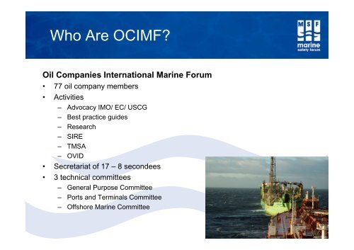Who Are OCIMF? Oil Compan