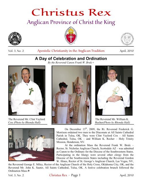 Christus Rex - Anglican Province of Christ the King