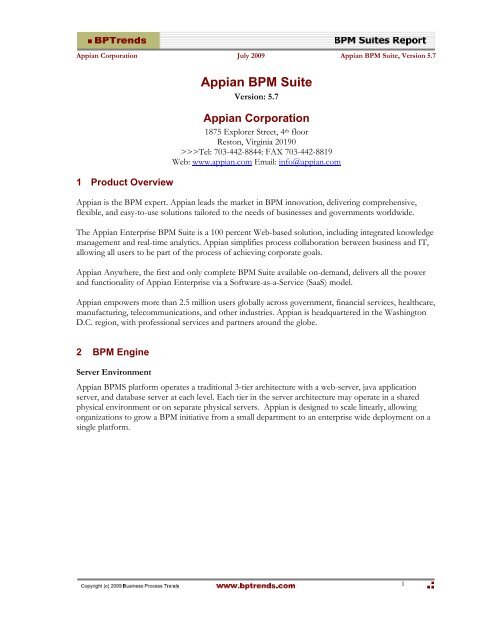 Appian BPM Suite - Business Process Trends