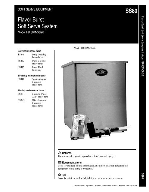 SS80 Flavor Burst Soft Serve System
