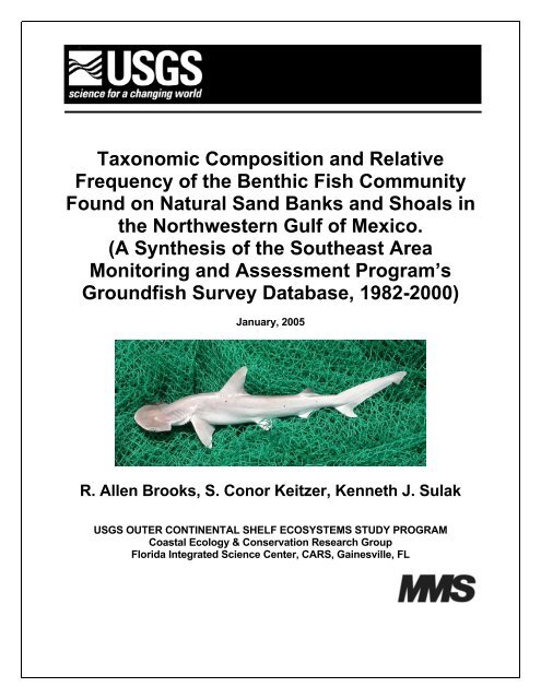 Taxonomic Composition and Relative Frequency of the Benthic Fish ...