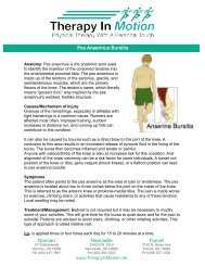 Intrabursal injection of