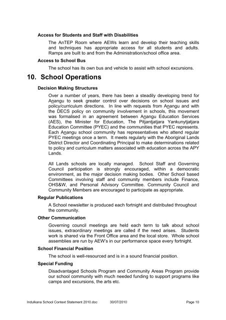 Access for Students and S