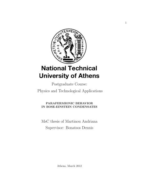 Physics and Technological Applications MsC thesis of Martinou ...