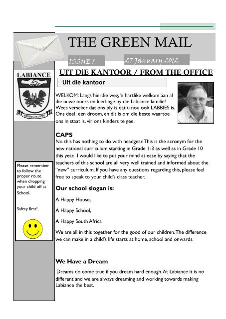 THE GREEN MAIL - Labiance Primary School