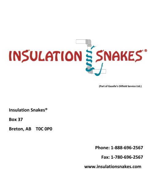 catalogue - Insulation Snakes
