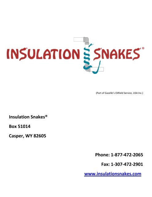 U.S.A. Catalogue - Insulation Snakes