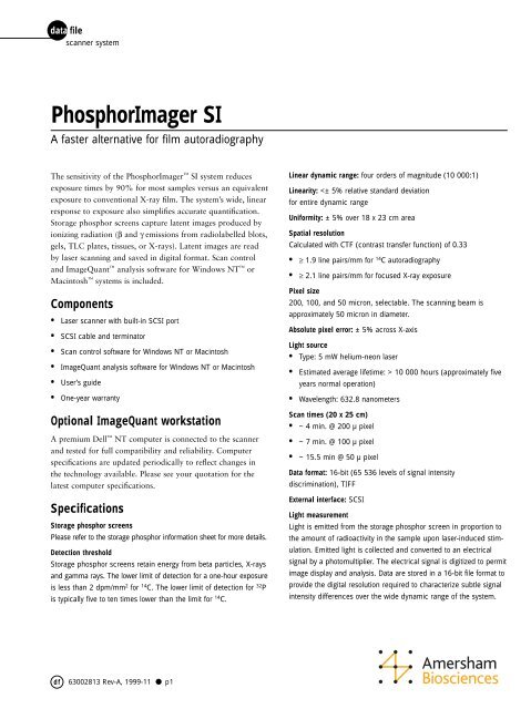 PhosphorImager SI