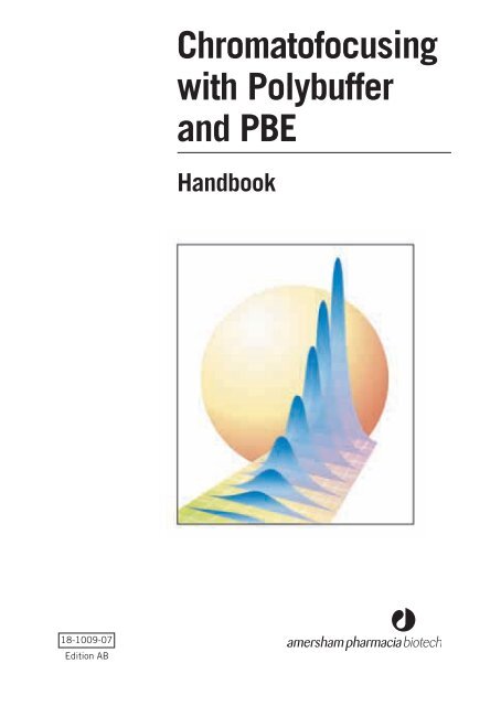 Chromatofocusing with Polybuffer and PBE