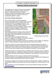 Brickwork Dimension Tables - Ibstock