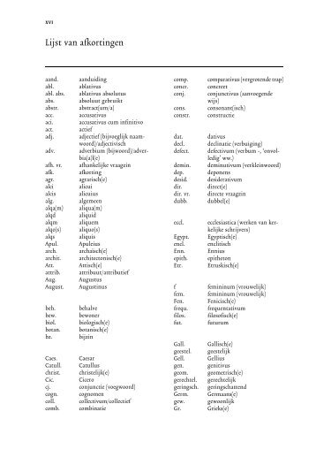 Afkortingen Magazines