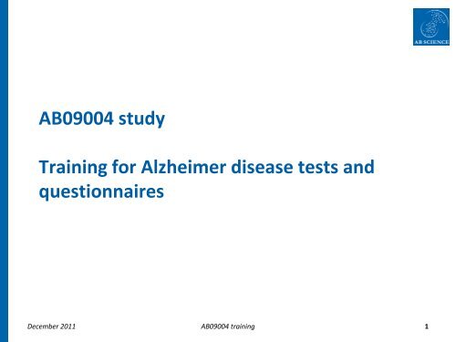 ADAS-Cog - AB Science