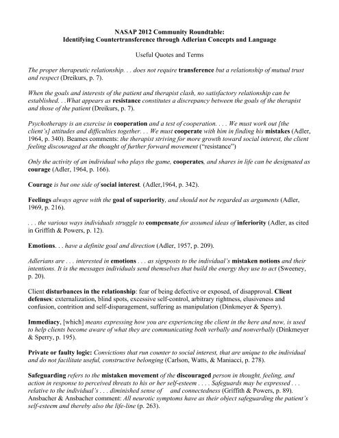 Countertransference Worksheet TRANSFERENCE AND COUNTERTRANSFERENCE