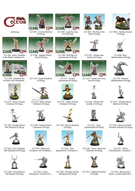 Celtos Gael - Brigade Models