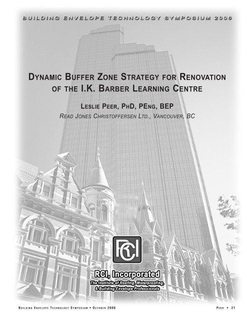 Dynamic Buffer Zone Strategy For Renovation Of The I.K. Barber ...