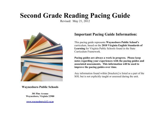 Second Grade Reading Pacing Guide - Waynesboro Public Schools