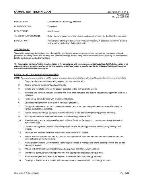 Computer Repair Technician Certification