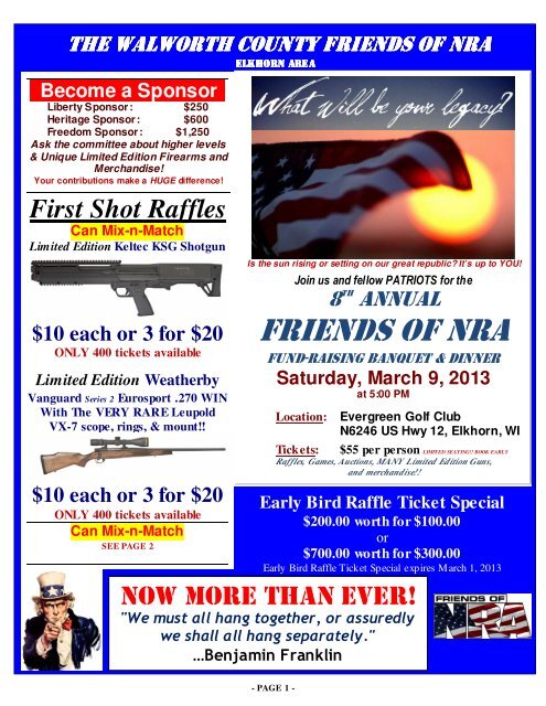 CLICK HERE to download and print flyer w ... - Friends of NRA