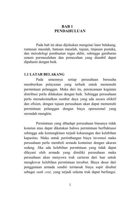 BAB 1 PENDAHULUAN - Digilib ITS