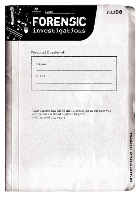 Personal Dossier of: Name: Class: