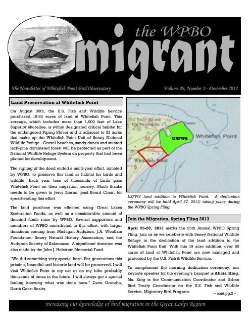 here - Whitefish Point Bird Observatory