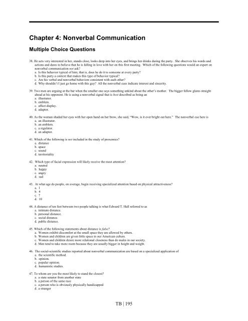 Chapter 1: Human Communication: The Essentials