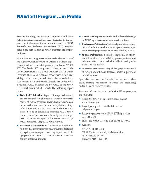 NASA STI