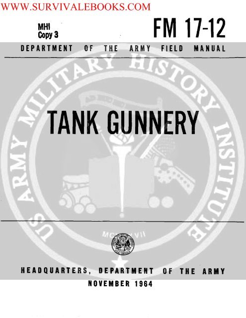 1964 US Army Vietnam War TANK GUNNERY 260p