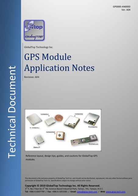 Gtop Module Application Note - A04.pdf