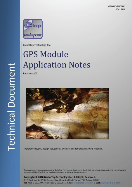 GPS Module Application Notes