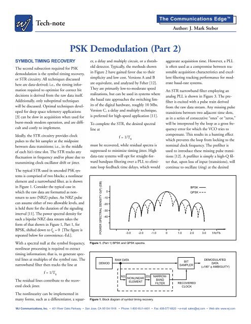 Psk demodulation (part 2) - triquint