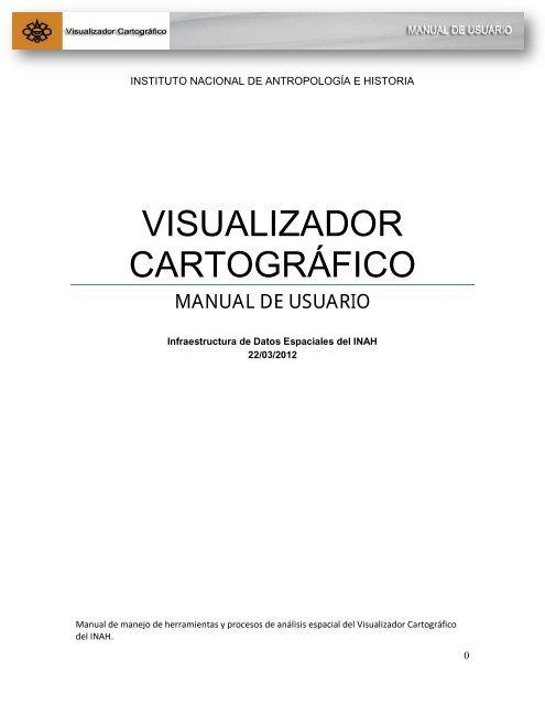 manual de usuario del visualizador cartográfico - Portal Geográfico ...