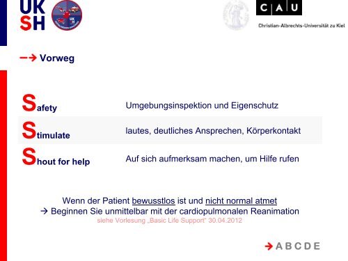 ABCDE-Schema: Strukturierte Notfallversorgung