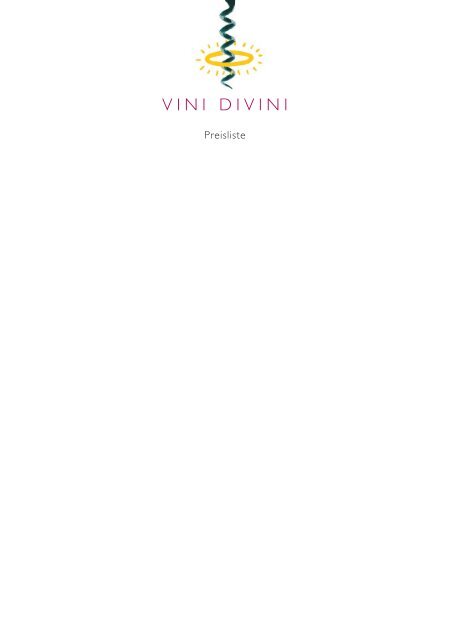 Preisliste - VINI DIVINI