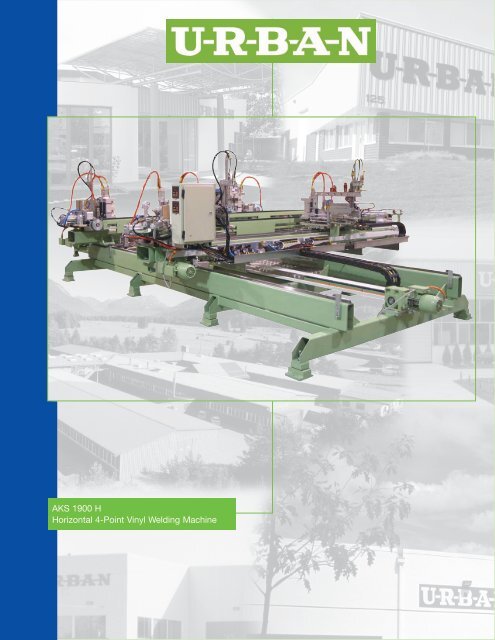 AKS 1900 H Horizontal 4-Point Vinyl Welding Machine - Urban