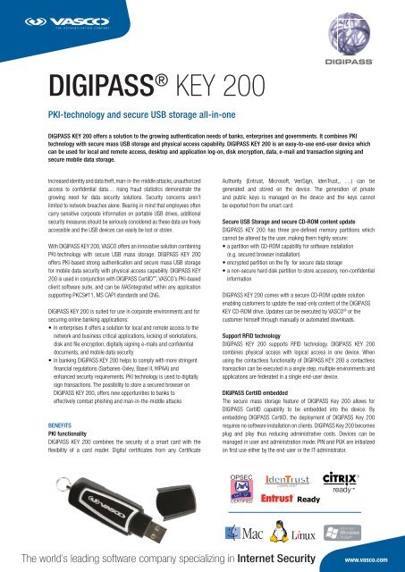 DIGIPASS® KEY 200 - Vasco