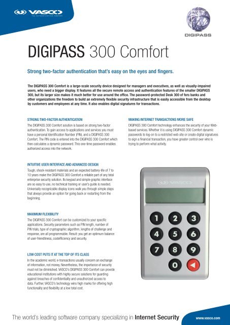 DIGIPASS 300 Comfort - Vasco