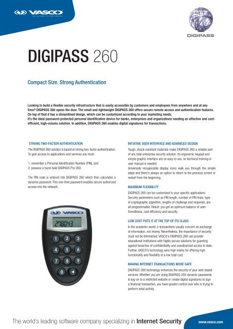 DIGIPASS 260 - Vasco