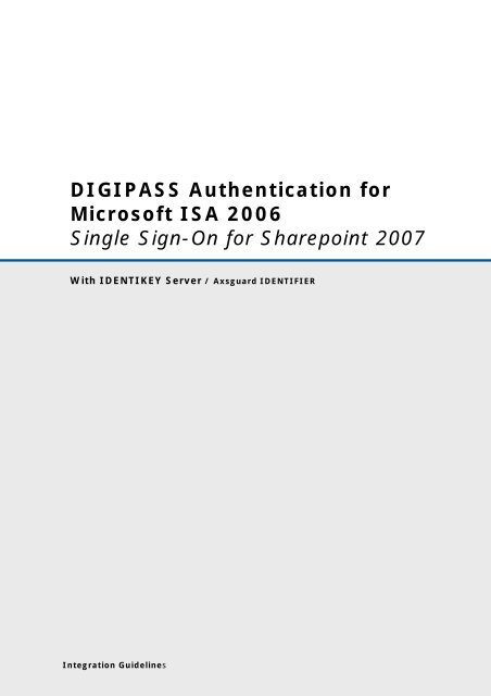 DIGIPASS Authentication for F5 FirePass - Vasco